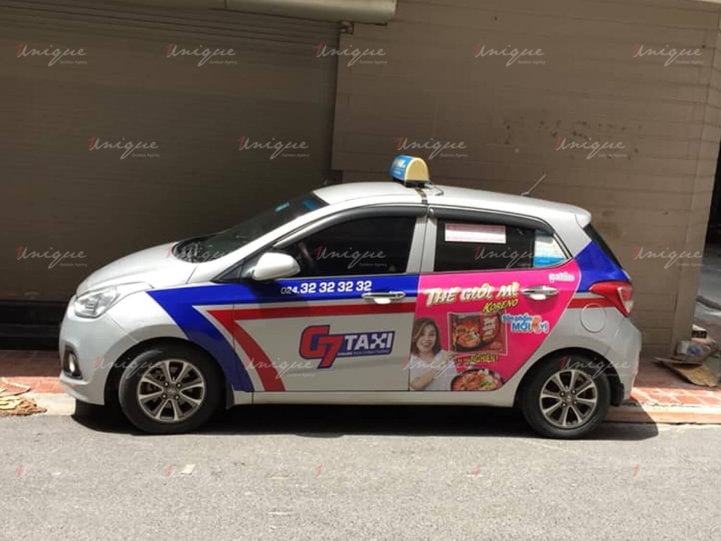 Quảng cáo trên G7 taxi tại Hà Nội và các tỉnh lân cận